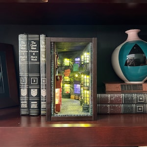 Booknook Chamber of Secrets Magic Book Nook Library Decor Miniature ...
