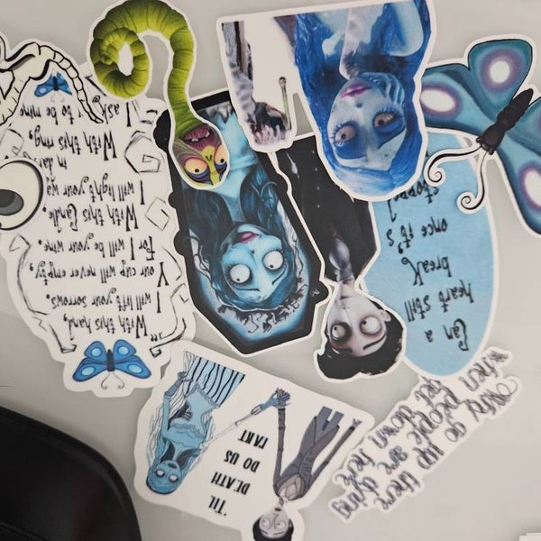 Corpse Bride Inspired Sticker Set - Etsy
