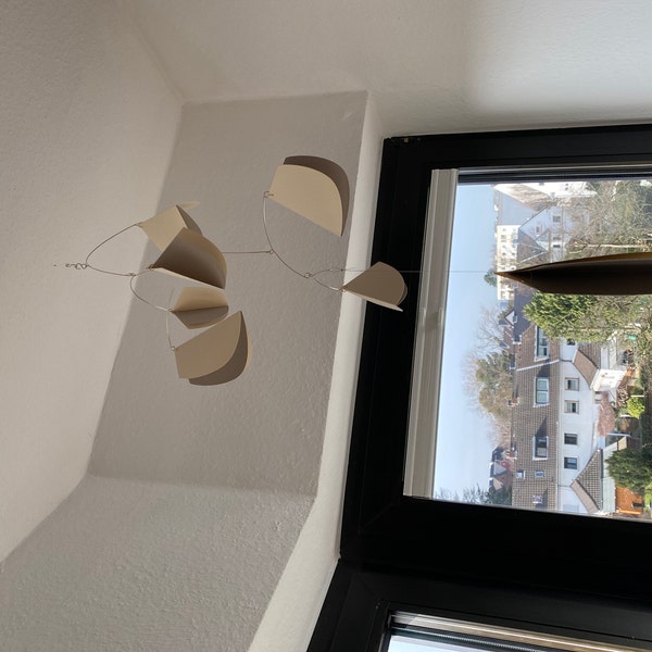 Kinetic Mobile #28 Eucalyptus Cream & Forest Green - Etsy