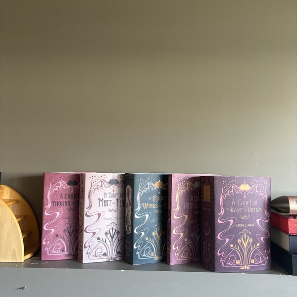 ACOTAR Paperback Vintage Dust Jackets Set, Digital Download, Officially ...