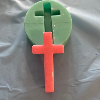 Cross Crucifix Cabochon Rubber Mold Opaque Made in America - Etsy
