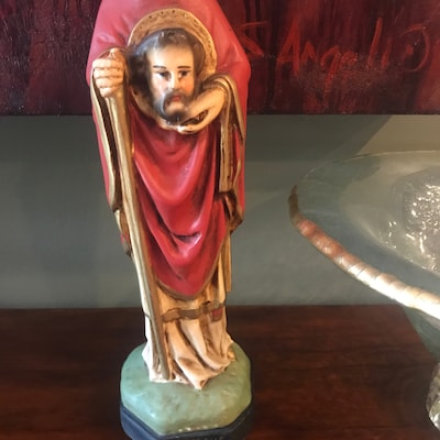 St James the Great Antique Wooden Statue Saint Jacob Greater Son of ...