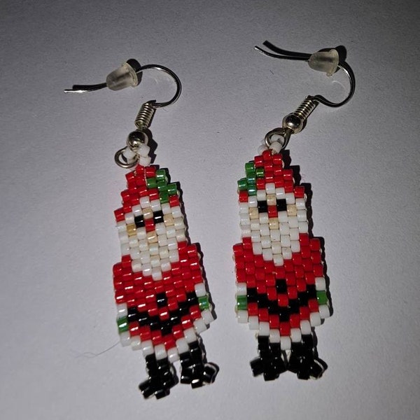 Arrowhead Delica Bead Indigenous Handmade Earrings Mi'kmaq - Etsy