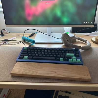 Felt Desk Mat Green, Custom Size Desk Pad Green, Felt Extended Mouse ...