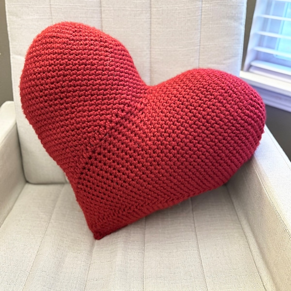Cozy Heart Cushion PDF Crochet Pattern - Etsy