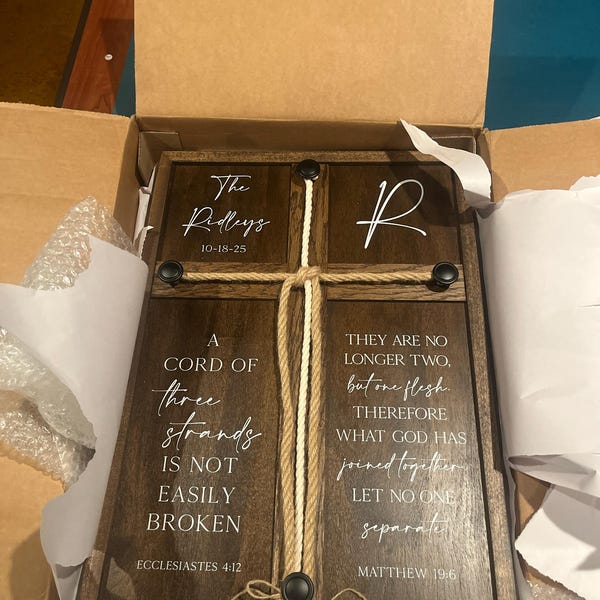 Custom Trinity Braid for Unity Ceremony, Personalized Wedding Rustic ...