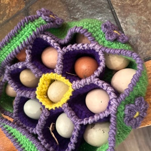 Cushioned Egg Collecting Basket crochet - Etsy