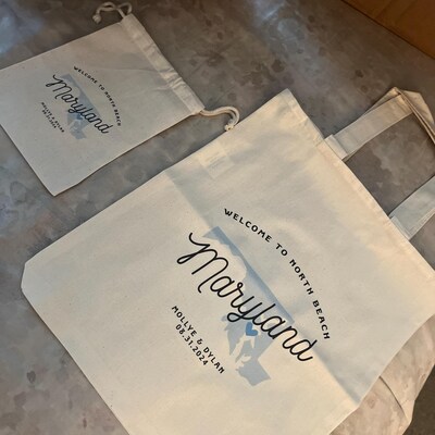 Welcome Tote Bag Destination Wedding Welcome Totes Palm Tree Welcome ...