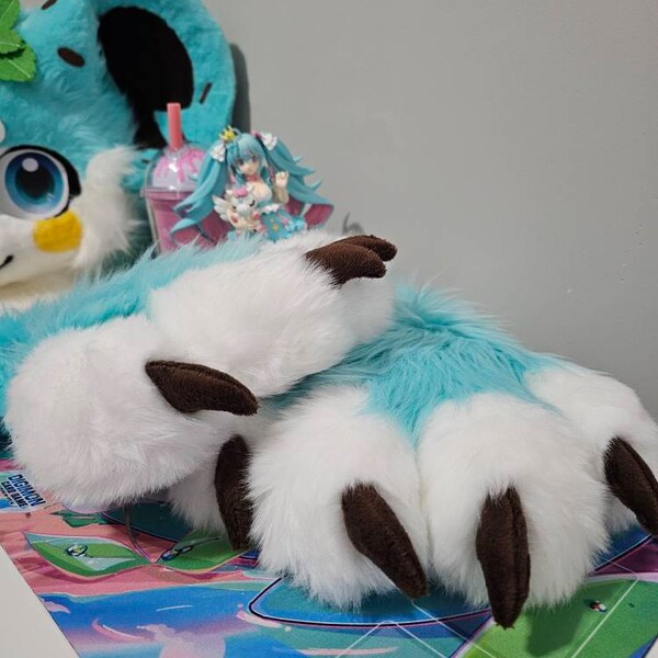 Sockpaws Fursuit Feetpaws Faux Fur Paws in Custom Colors BYO DIY ...