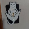 Funny Cat Middle Finger Light Switch Cover - Gag Gift - Unique Home ...