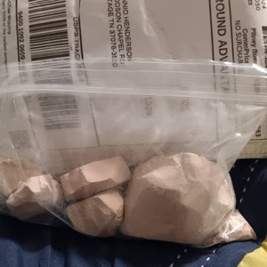 CRUMBS & POWDER mixed Facial Clay/ Calabash Chalk / African Kaolin ...