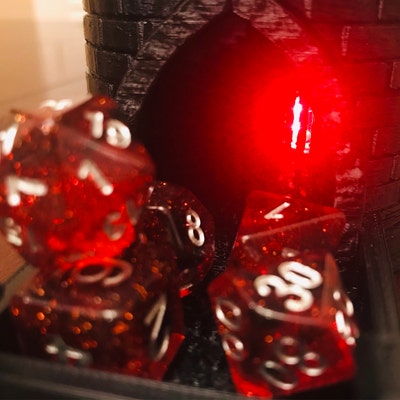 5 Lighted Dice Tower and Tray With Interchangeable Tray or Stairs ...