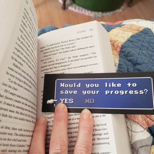 Final Fantasy Bookmark would You Like to Save Your | Etsy