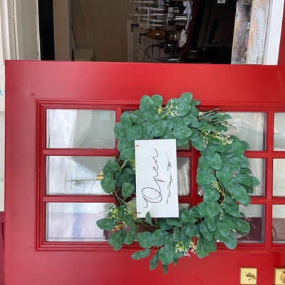 Modern Be Back Soon Clock Sign, Will Return Soon Sign, Round Store Hour ...