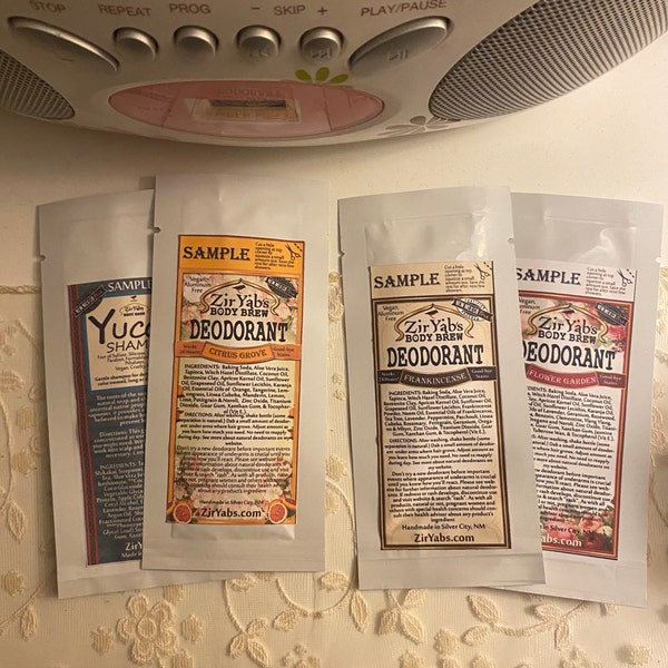 FREE Natural Deodorant Samples | Pack of Three - Etsy