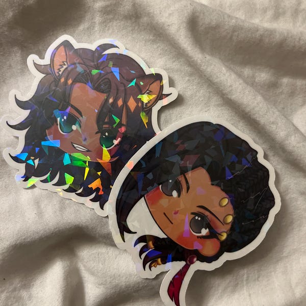 3" Twisted Wonderland Chibi Stickers! | Holographic Water Resistant ...
