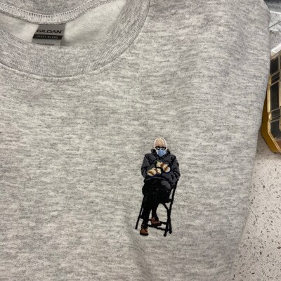 BERNIE SANDERS Inauguration EMBROIDERED Sweatshirt / Unisex / Crewneck ...