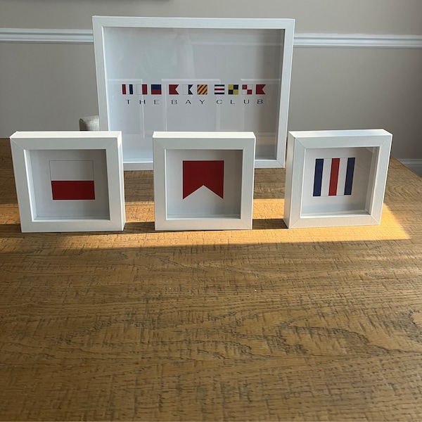 Set of ANY 4 Nautical Flags 5x5 (square), 8x8 (square) or 8x10 Prints ...
