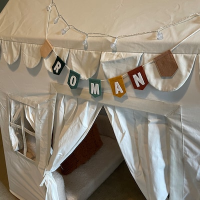 Felt Banner small With Custom Lettering Personalized Flag - Etsy