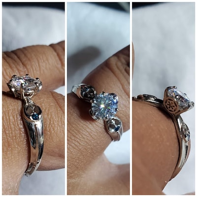 Galactic Empire & Rebel Alliance Star Wars Engagement Ring With 1 Carat ...