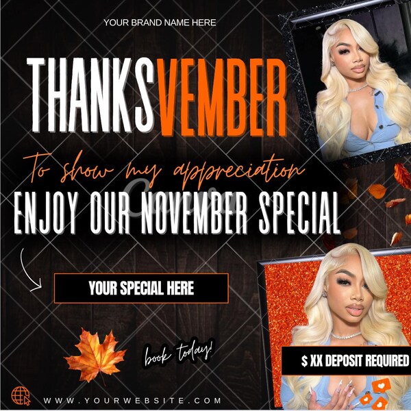 November Booking Flyer, Booking Flyers, November Booking Flyer, Nail ...