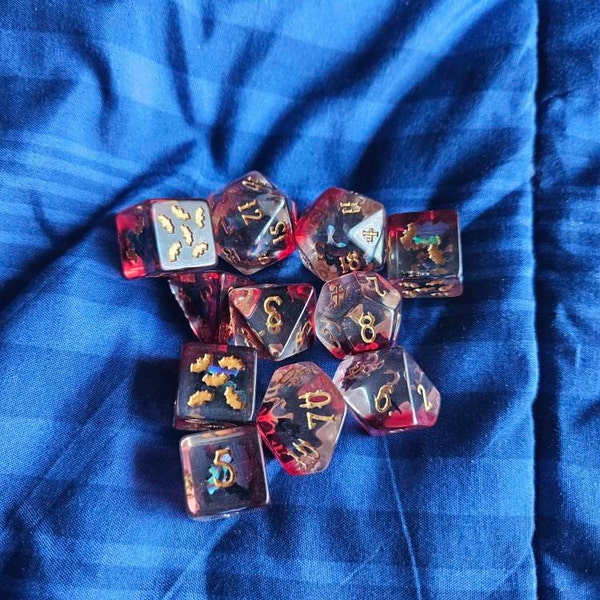 Blood Bats & Beyond Exclusive 11 Dice Set | Halloween Vampire Spooky ...