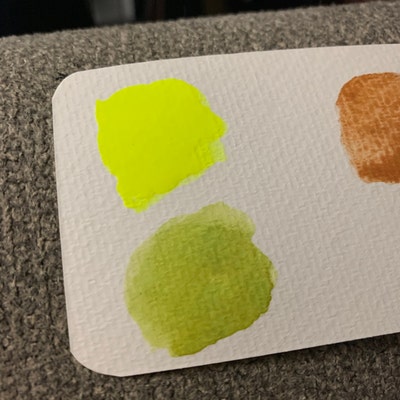 New FLUORESCENTS Jazper Stardust Handmade Watercolor Half Pan - Etsy