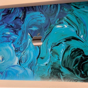 Opal Macbook Case Pink Teal Macbook Pro 13 Inch 2018 Air 13 | Etsy