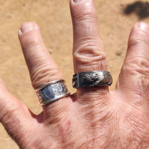 Mens Jesus Angels Ring Crucifix Cross Rings for Man Christian Catholic ...