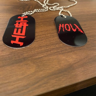 Peso Pluma La Doble P Chain Necklace Dogtag Double Sided 77 Tour Chau ...