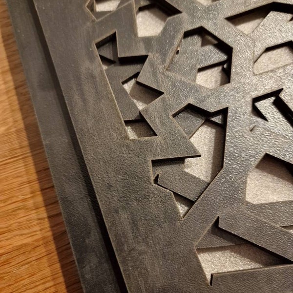 Geometric Wood Decor for Wall, Modern Art Wooden Sign, Triptych Native ...