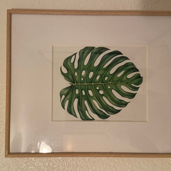 Monstera Wall Art Printable, Tropical Leaf, Printable Download ...