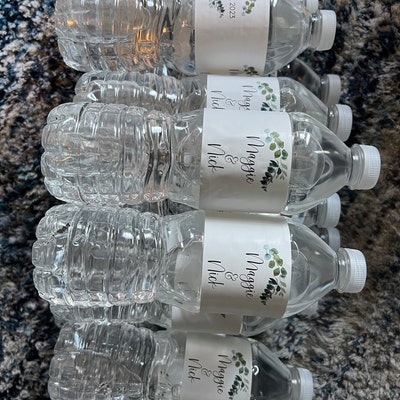 Printed Water Bottle Labels / Custom Stickers for Favors at - Etsy