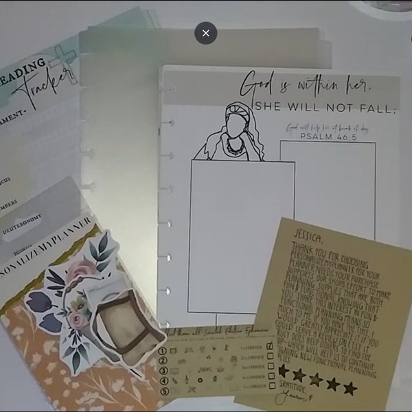 Printed Happy Planner Bible Study Pages, 92 Pages 1/2 Yr., Christian ...