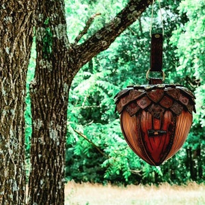 Digital Leather Acorn Bag PATTERN Nature Set - Etsy