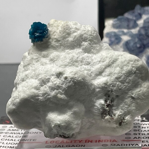 Scolecite Spray Inside MM Quartz Geode Natural Mineral Specimen # B ...