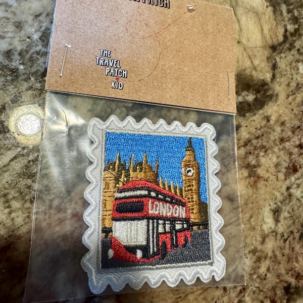 London Patch- England- Travel Patches- Iron on Patch- Travel Souvenir ...