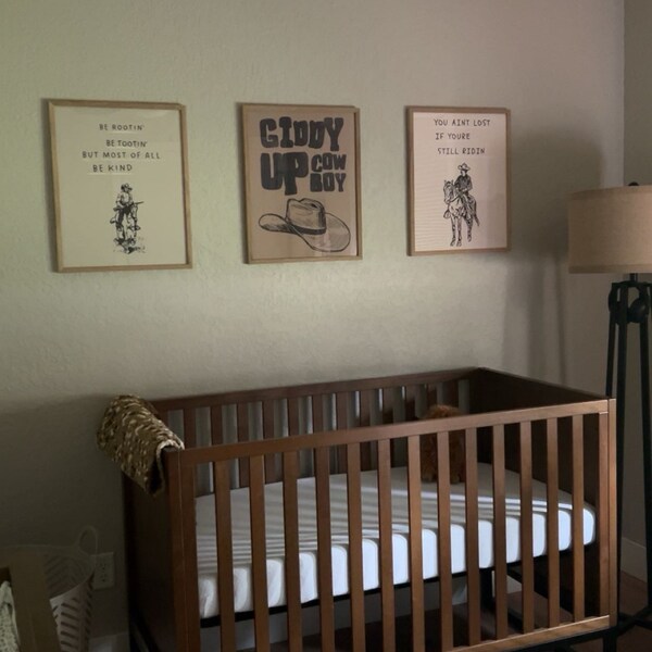 Cowboy Quote Prints Minimalist Western Wall Art Horseback Riding ...