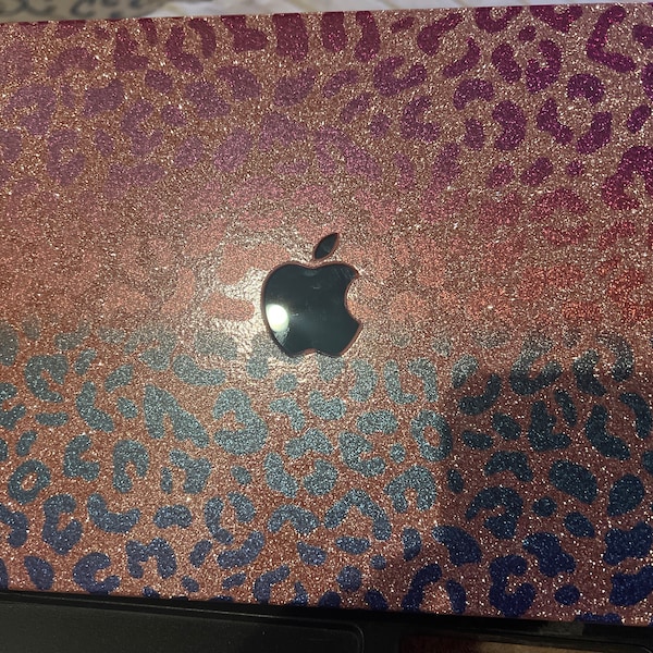 Leopard Print MacBook Case Glitter Girly Case Golden Case Air 11 Hard ...