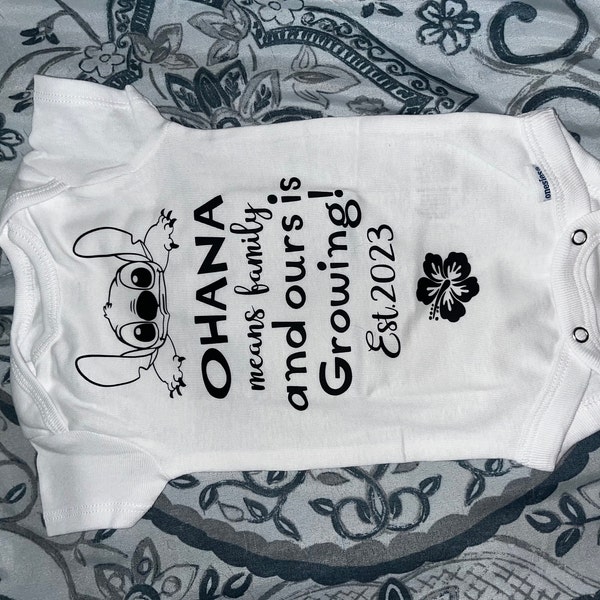 Disney Pregnancy Announcement / Lilo & Stitch / Baby Coming Soon ...