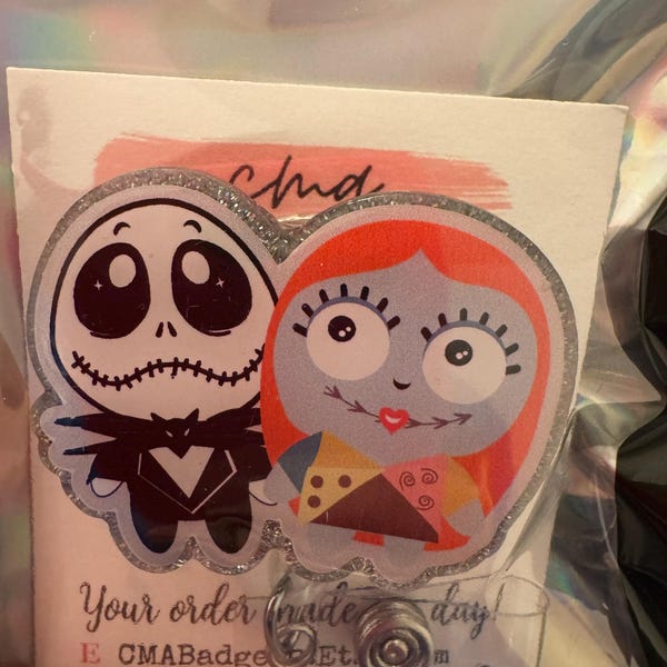 Jason Badge Holder, Horror Movie Badge Reel, Halloween Gift, Nurse ID ...