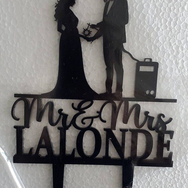 Personalized Welder and Bride Wedding Cake Topper, Professional Welder ...