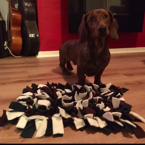 Handmade Snuffle Rug for Pets Mental Stimulation Boredom Buster Treat ...