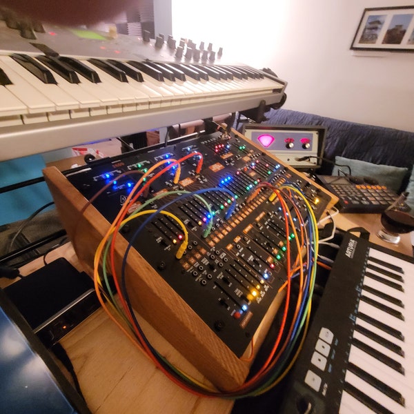 Behringer 2600 Stand / 8u Desktop Synth Rack / Solid Oak Stand for ...