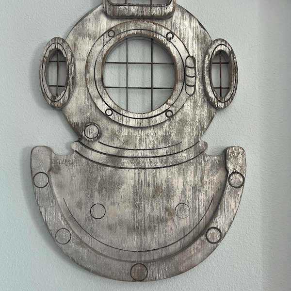 Deep Sea Diver Nautical Wall Decor Deep Sea Diving Helmet Dive Mark-v ...
