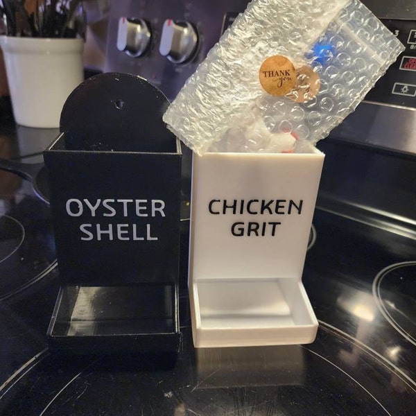 Chicken Oyster Shell/grit Feeder – 3D Printed, Mess-free Design for ...