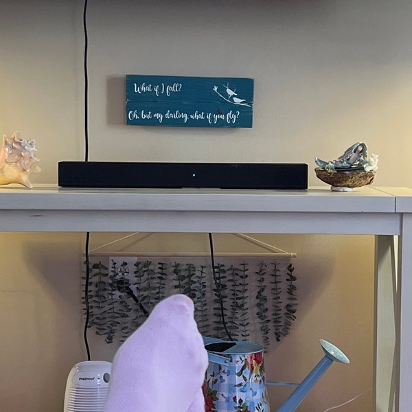 What If I Fall? Rustic Wood Pallet Sign - Etsy