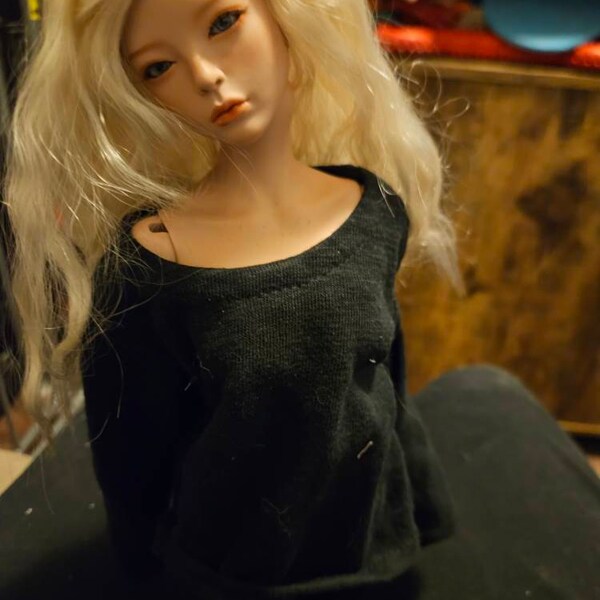 Custom Doll Wig for Minifee 1/4 BJD Dolls tan Caps 6-7 Head Size of Bjd ...