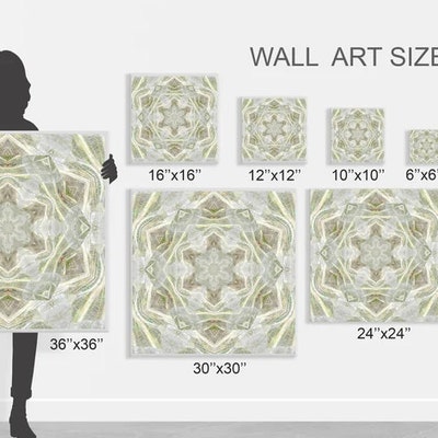 Landscape Canvas Print Size Guide Mockup, Canvas Size Guide Mockup ...