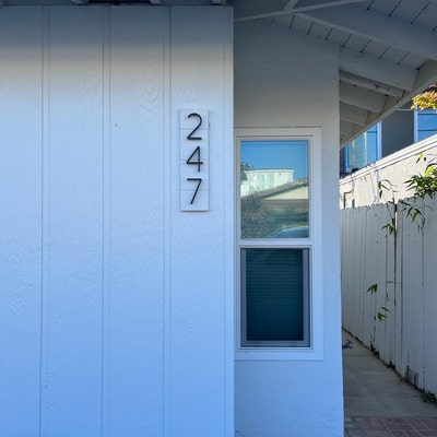 Farmhouse Shiplap House Numbers, Address Sign, Black House Numbers ...